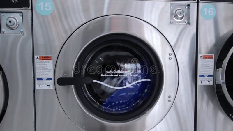 The Washing Machine is Running. Stock Footage - Video of equipment ...