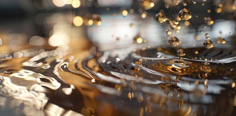 Close Up of a Water Drop in a Pool, Suitable for Various Water-themed ...