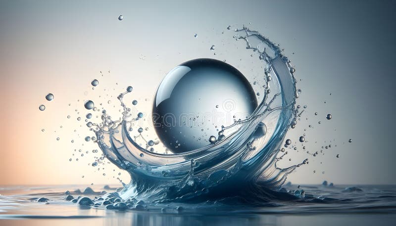 Close-up Water Drop Splash on White Background Stock Image - Image of ...