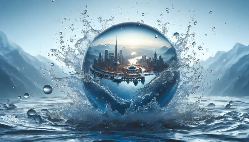 Close-up Water Drop Splash on White Background Stock Image - Image of ...