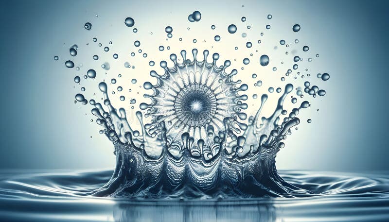 Close-up Water Drop Splash on White Background Stock Photo - Image of ...