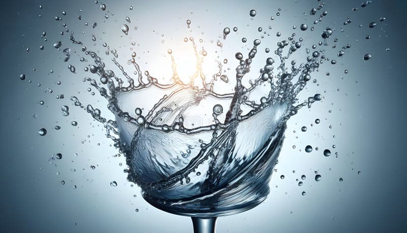 Close-up Water Drop Splash on White Background Stock Image - Image of ...