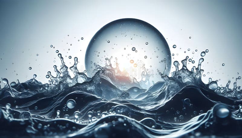 Close-up Water Drop Splash on White Background Stock Photo - Image of ...