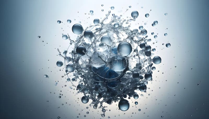 Close-up Water Drop Splash on White Background Stock Photo - Image of ...