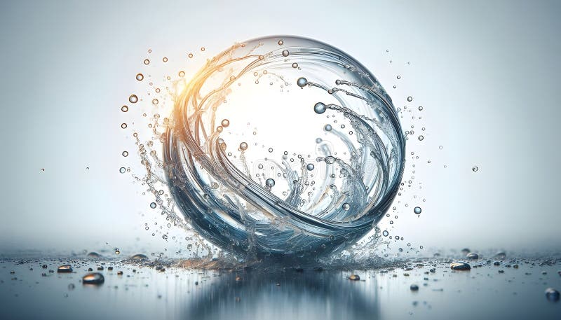 Close-up Water Drop Splash on White Background Stock Image - Image of ...