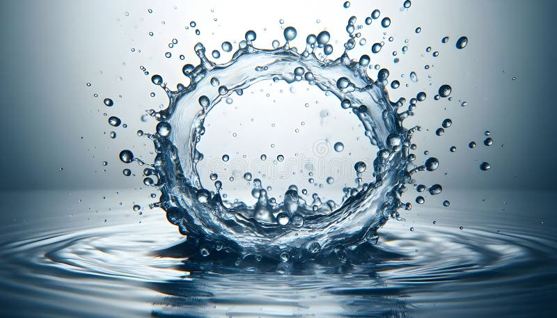 Close-up Water Drop Splash on White Background Stock Image - Image of ...