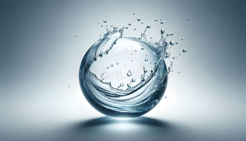 Close-up Water Drop Splash on White Background Stock Photo - Image of ...