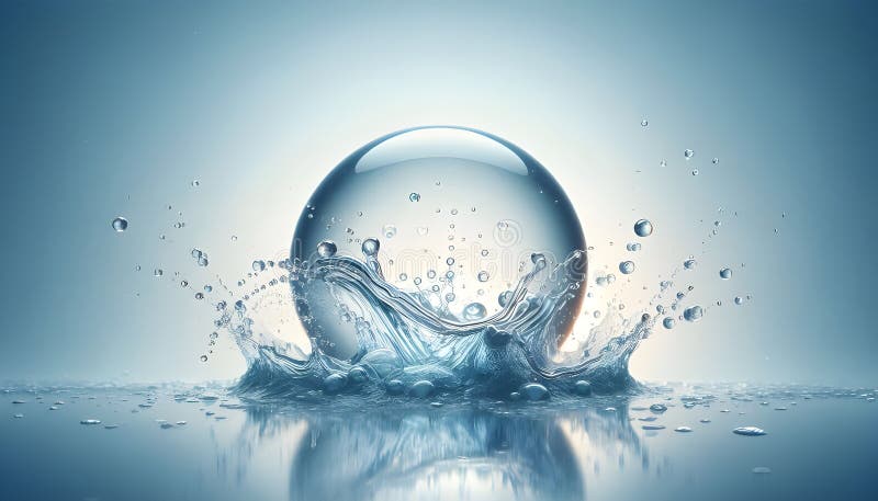 Close-up Water Drop Splash on White Background Stock Photo - Image of ...