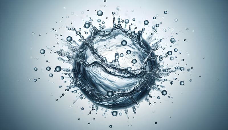 Close-up Water Drop Splash on White Background Stock Photo - Image of ...