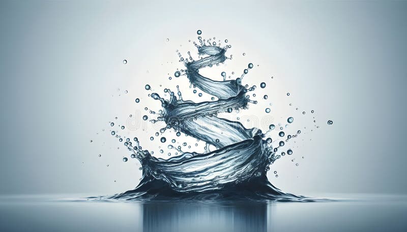 Close-up Water Drop Splash on White Background Stock Image - Image of ...