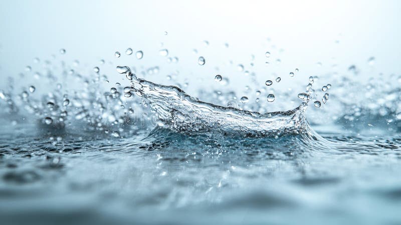 Close-up of Water Droplet Splash, Showing Texture and Movement Stock ...