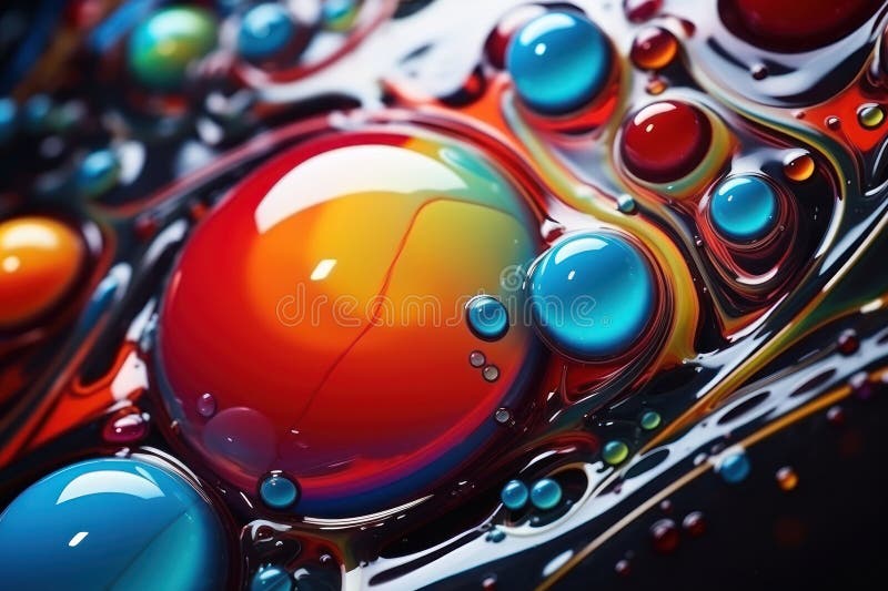 A Close Up of Water Droplets Stock Illustration - Illustration of ...