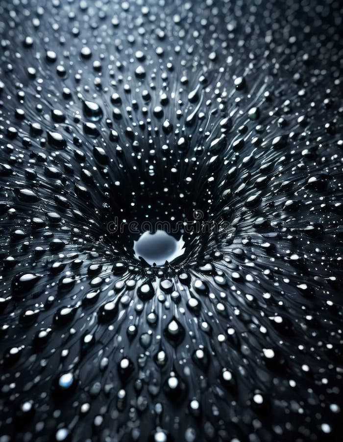 Close-up of Water Droplets Forming a Mesmerizing Pattern Stock Image ...