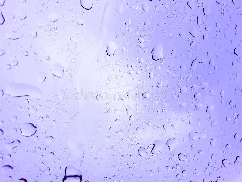 Abstract Raindrop Texture: Purple Hues, Water Droplets, Glass Surface ...