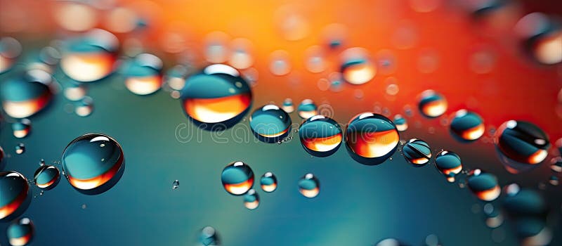 A Close Up of Water Droplets on a Surface Stock Image - Image of small ...