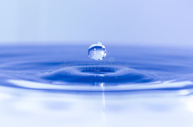 Close up of water drops stock image. Image of blue, nature - 104652951