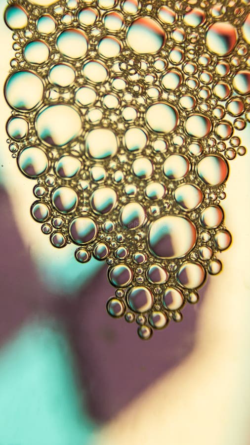 Close Up of Water Drops on Textures Tone Background Stock Image - Image ...