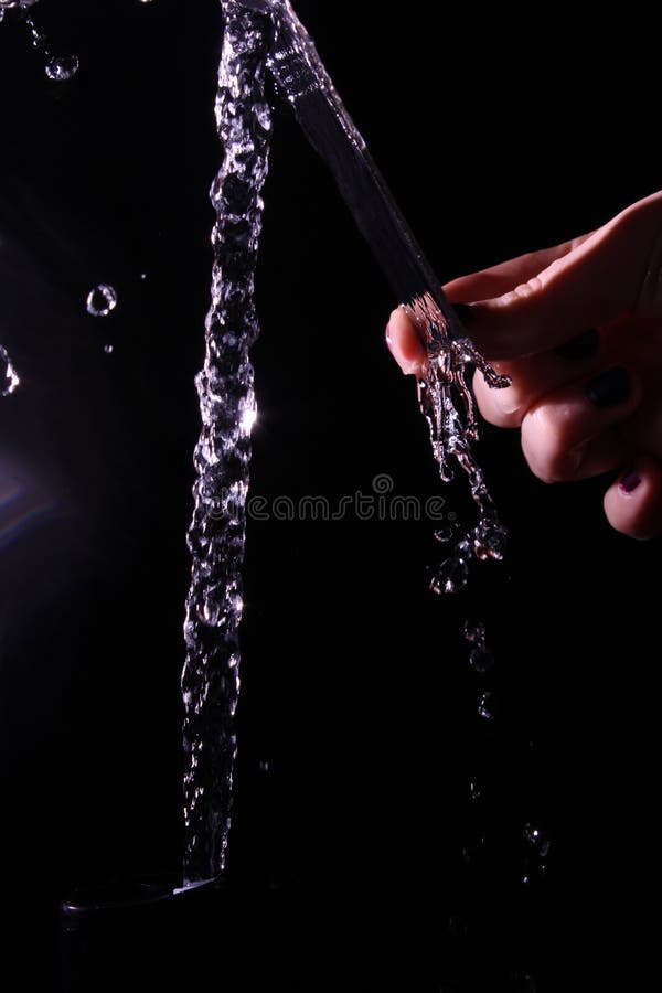 Close Up Water Fall on Hand Stock Photo - Image of mobilewallpaper ...
