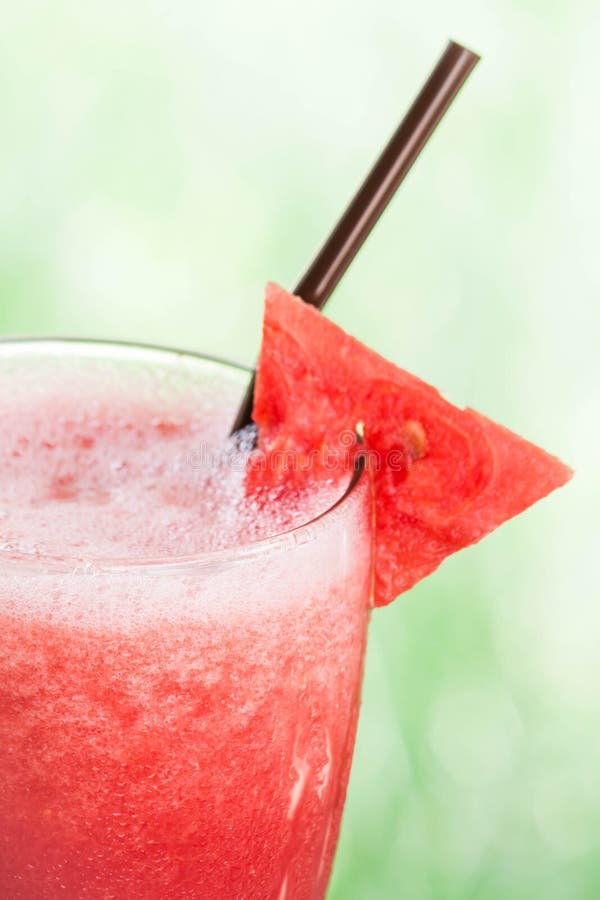Red Water Melon Fruit Juice Frappe Stock Image - Image of outdoor ...