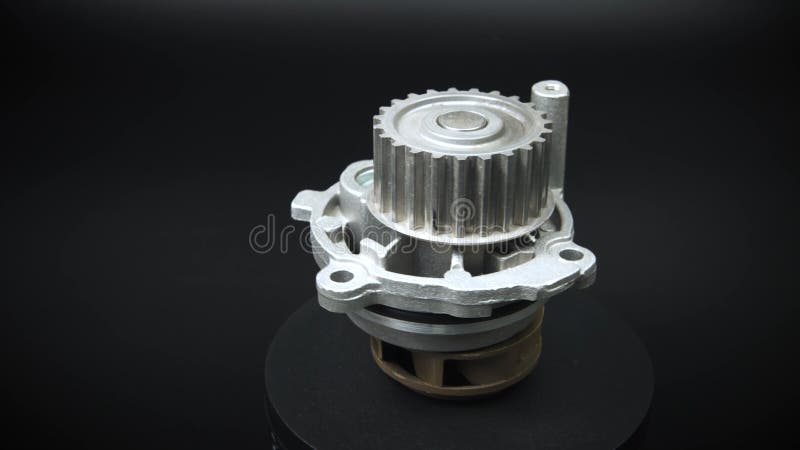Close-up Water Pump of the Internal Combustion Engine Cooling System ...