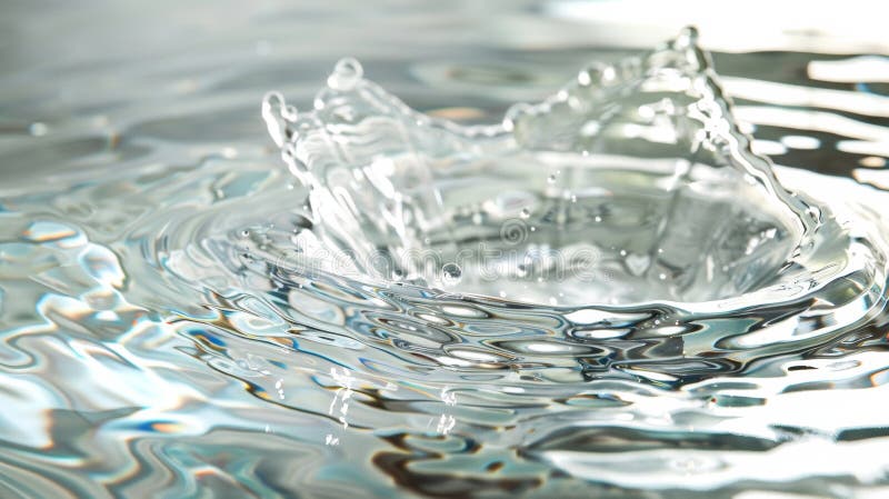 Close-up of Water Splash with Ripples Stock Photo - Image of movement ...