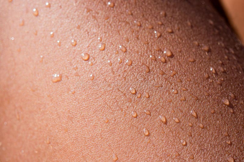 Waterdrops on Female Skin Close Up Stock Photo - Image of fresh, flow ...