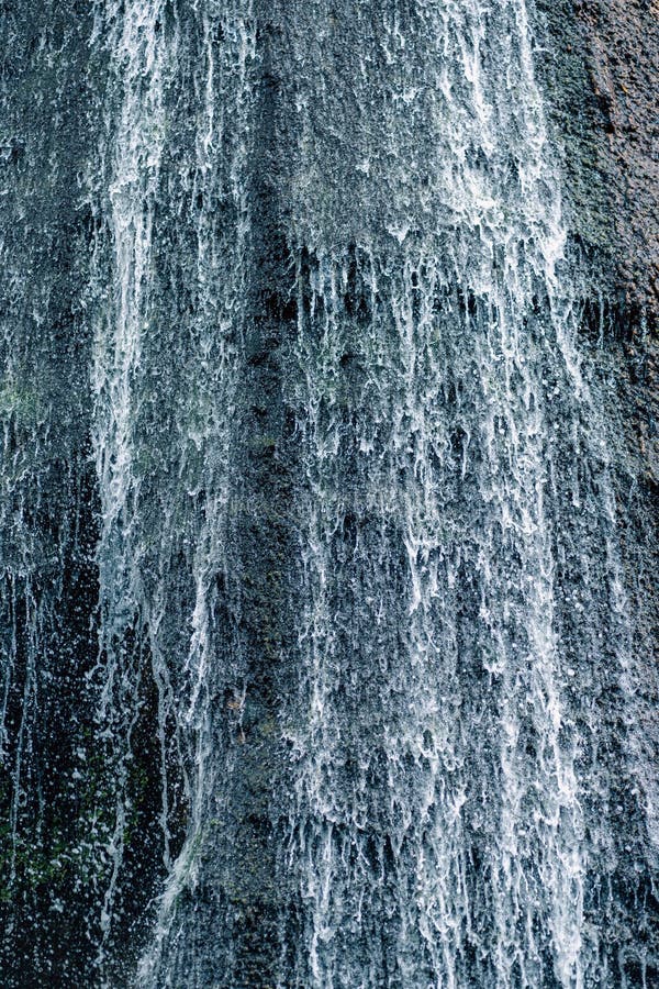 Close-up of Waterfall Cascading Over Rocks Stock Photo - Image of power ...