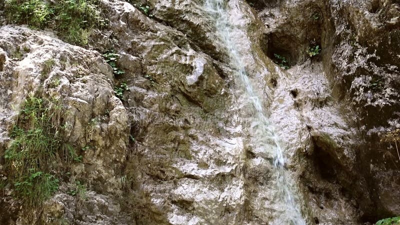 Close Up of Waterfall, Water Falling Over Stones in Slow Motion ...