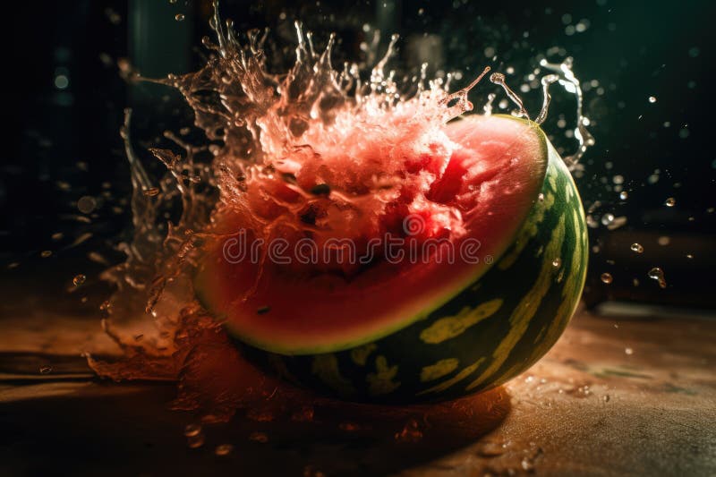 Exploding Watermelon Stock Illustrations – 90 Exploding Watermelon ...