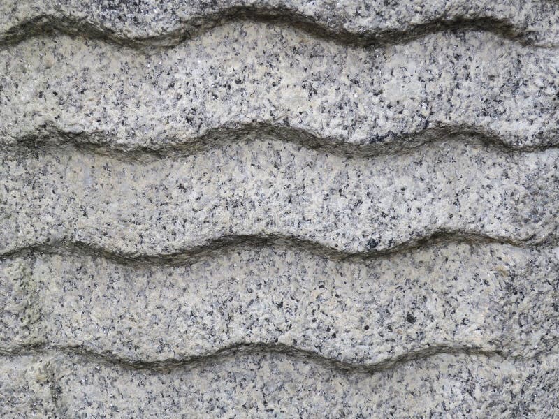 Close Up of a Wave Pattern Made in a Gray Stone Stock Photo - Image of ...