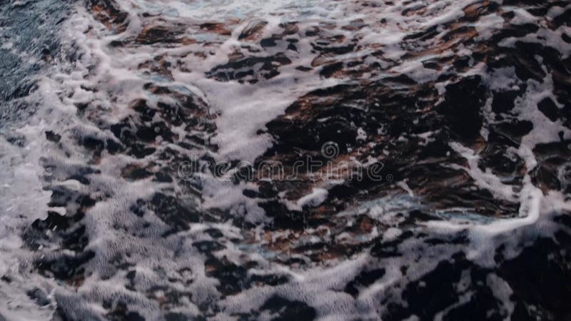 Close Up of Wave Splash from Sailing Motor Yacht. Stock Footage - Video ...