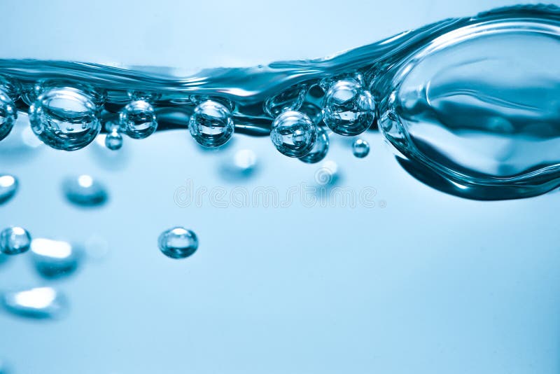Bubbles on the Water Surface Stock Photo - Image of liquid, clear ...
