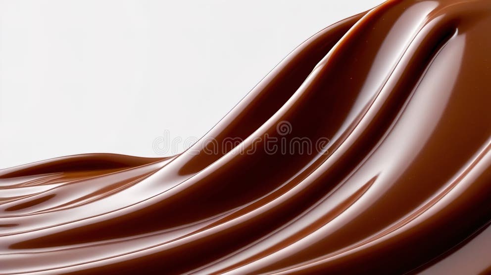 Close-up Waves of Chocolate Stock Illustration - Illustration of drop ...