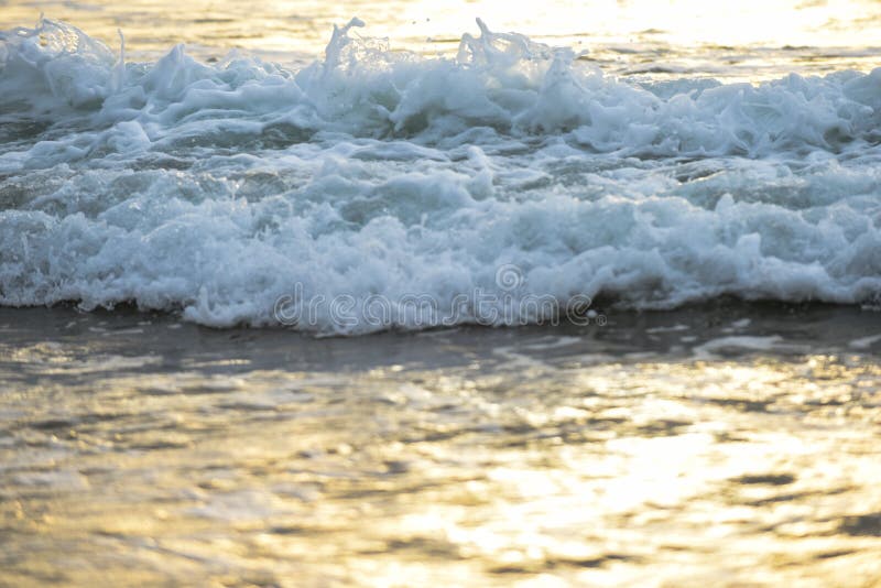 Close Up of Waves on the Shore of a Beach Stock Photo - Image of ...