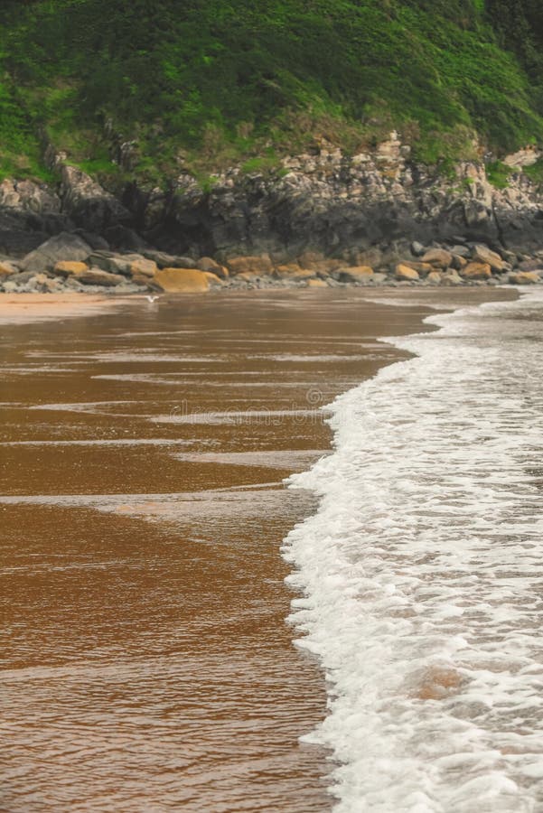 Close Up of Waves on the Shore of a Beach Stock Photo - Image of ...