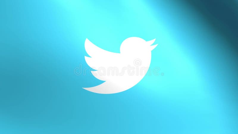 Twitter Flag Seamless Loop stock video. Video of famous - 111136407