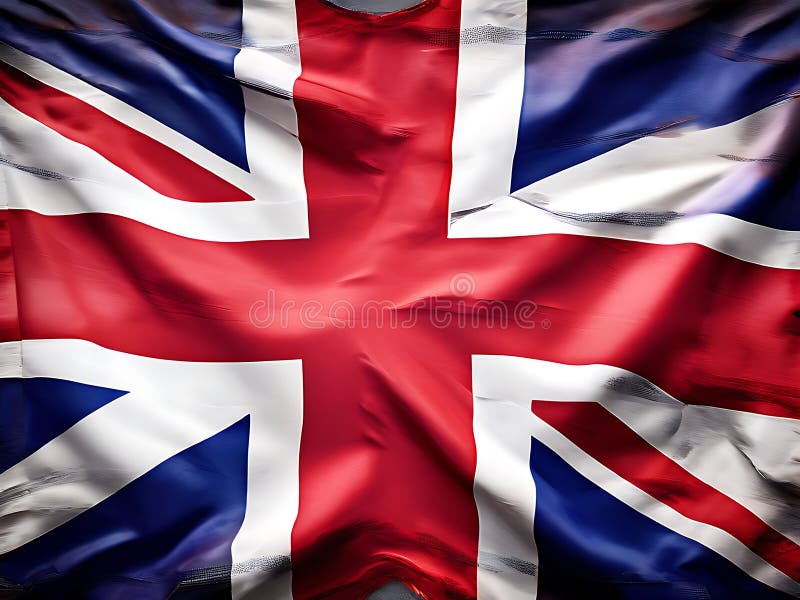 Close-up of a Waving Union Jack Flag Stock Image - Image of design ...