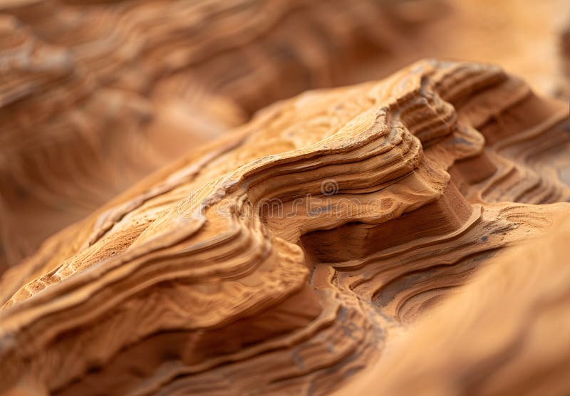 Wavy Rock Formations in Al Ula S Arak Wadi Stock Illustration ...