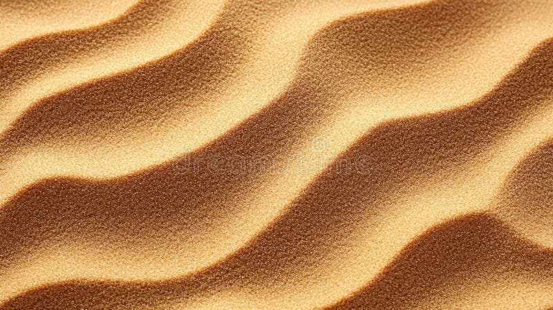 Close-up of Wavy Sand Dunes Pattern in Desert Landscape Stock Photo ...