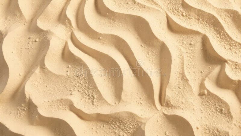 Wavy Sand Texture Creating a Natural Pattern in the Desert Stock Photo ...