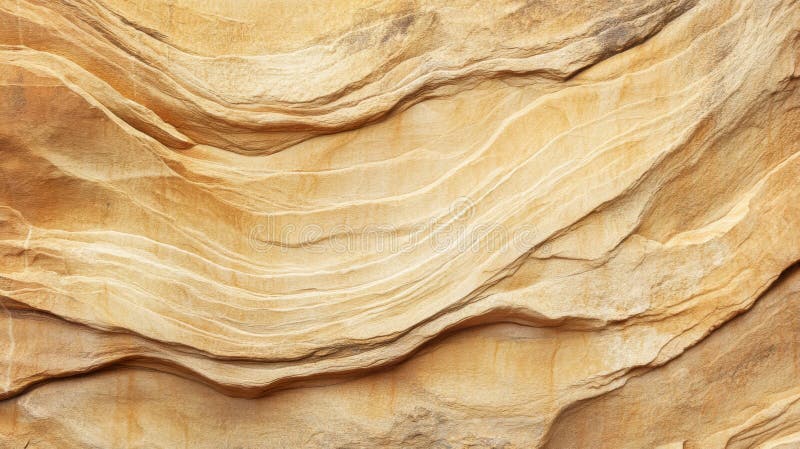 Close-up of Wavy Sandstone Formation Stock Illustration - Illustration ...