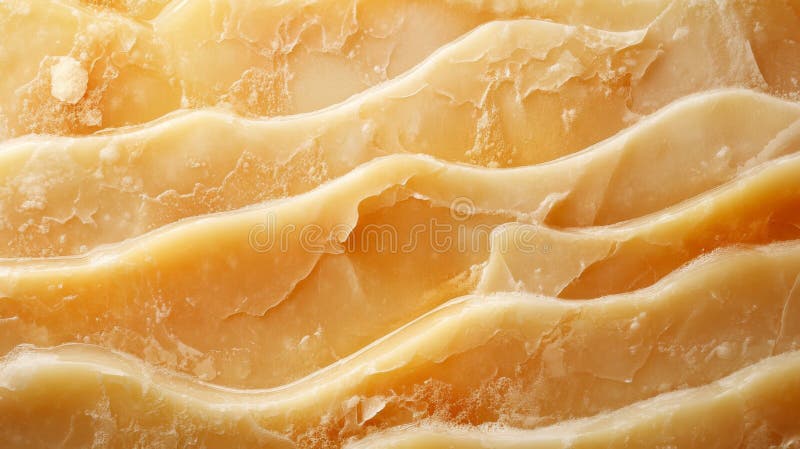 Close-up of Wavy, Textured, Honey-Colored Onyx Stone Stock Illustration ...