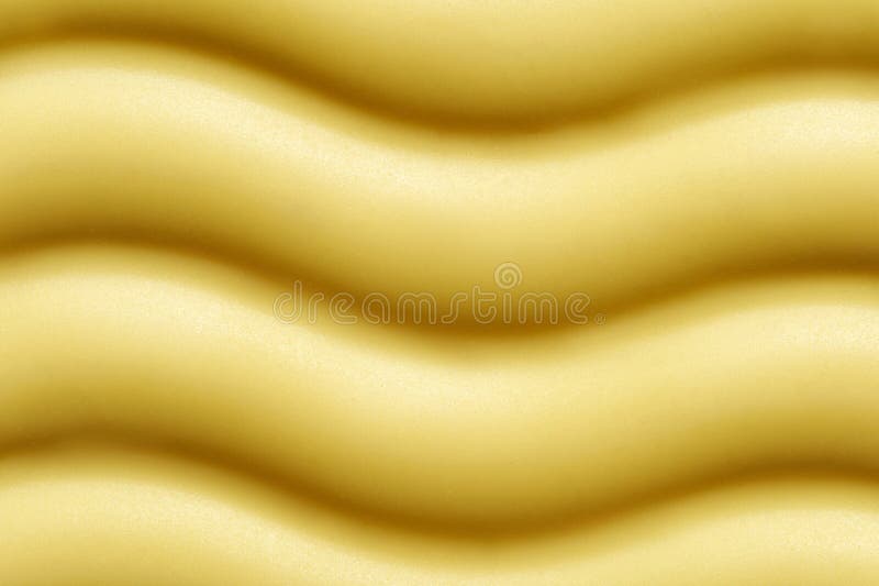 Close Up of Wavy Yellow Foam Texture in Abstract Pattern Stock Image ...