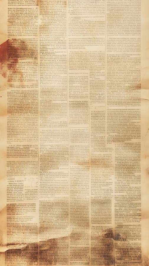 Antique Textual Page with Historical Text in an Unknown Language Stock ...
