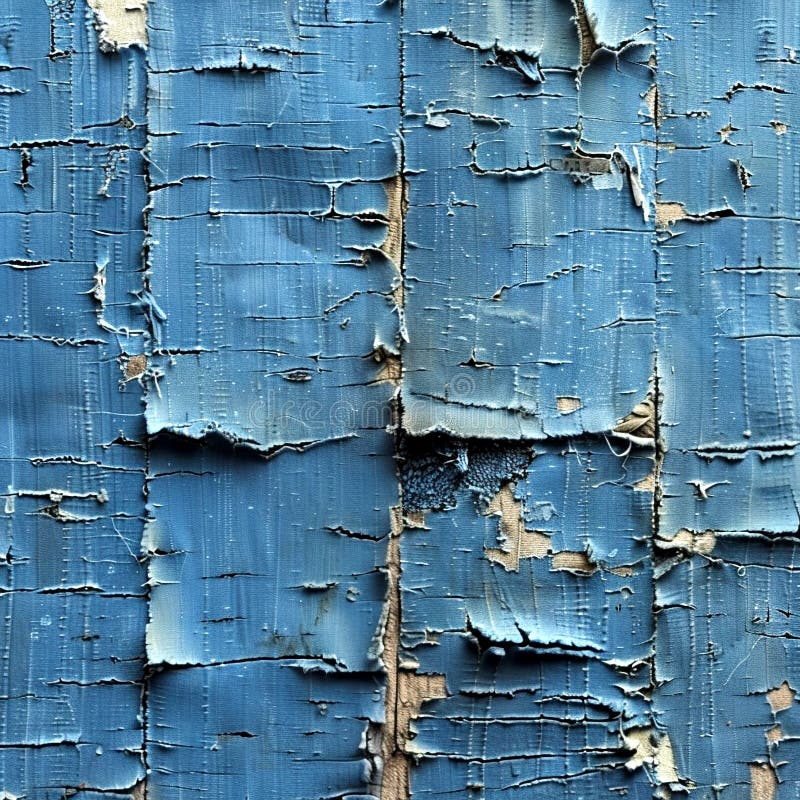Artistic Blue Wall Texture Showcasing Weathered Paint Layers in ...