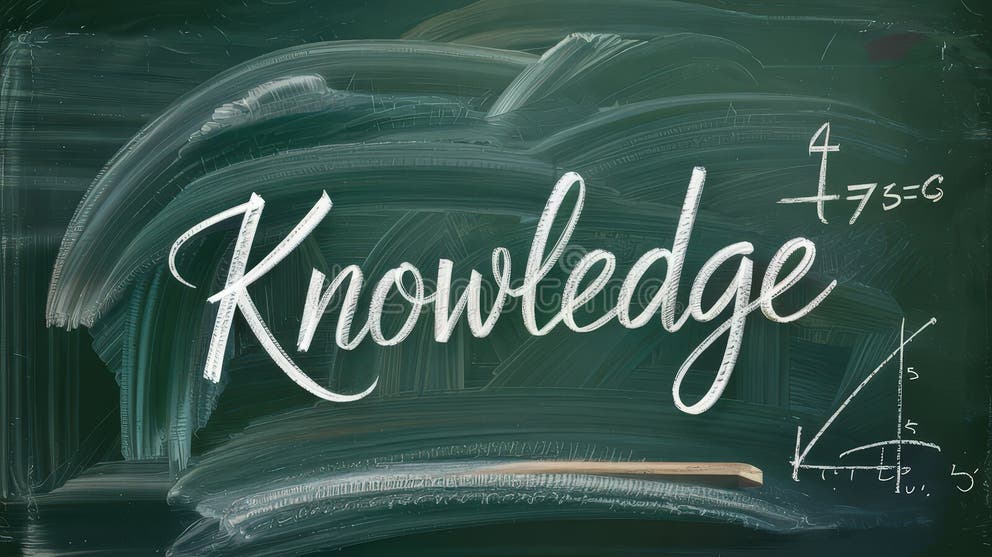 Close Up of Weathered Chalk on a Chalkboard Featuring the Word ...