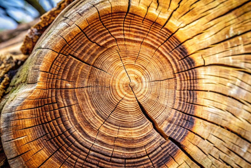 Close-up of Weathered Maple Log with Wood Grain Patterns Stock ...