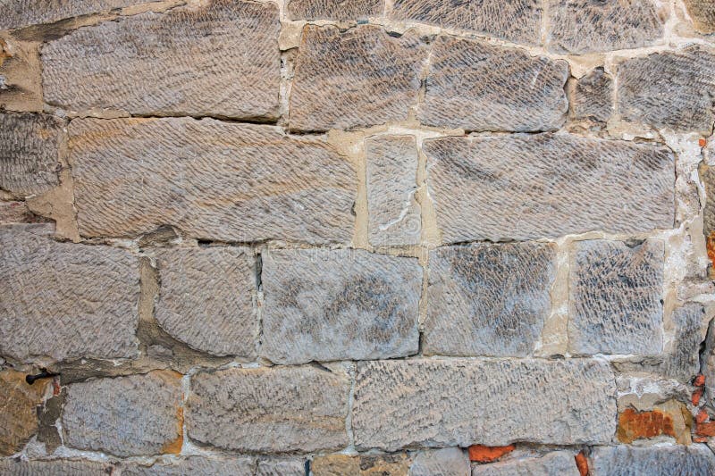 Close-up of a Weathered Stone Brick Wall with Textured Surface Patterns ...