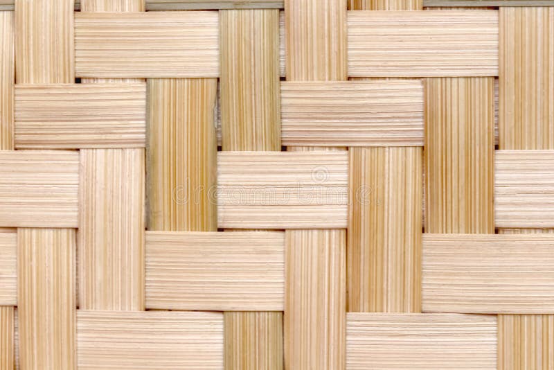 Weaving Bamboo Wood Mat Old Texture with Hamper Patterns in Thai Style ...