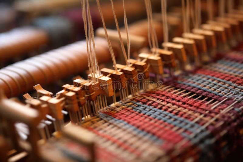 Close-up of the Weaving Process, Showing Details and Craftsmanship ...